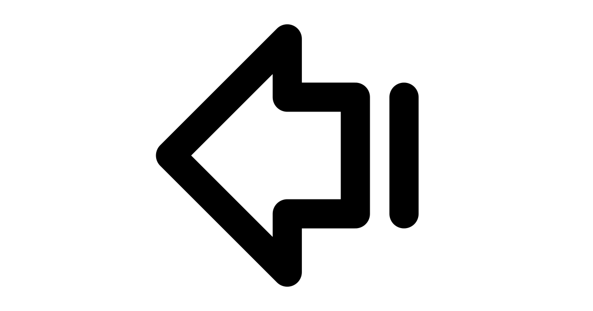 Arrow fat line left bold free vector icon - Iconbolt Arrow fat line left bold free vector icon - Iconbolt