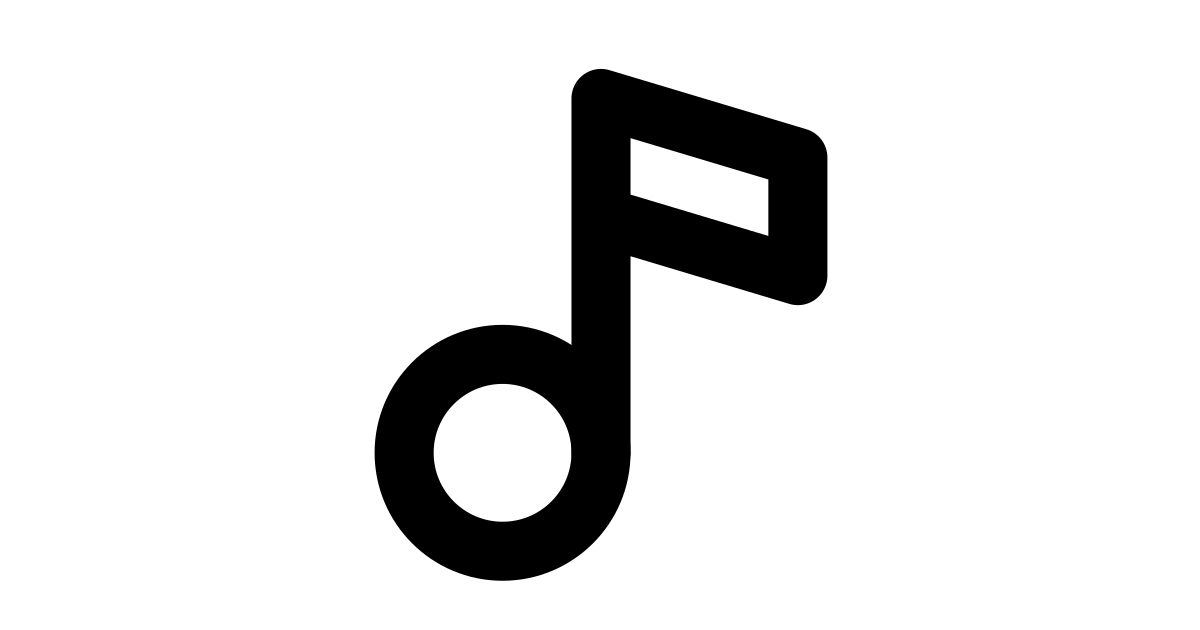 Music note bold free vector icon - Iconbolt