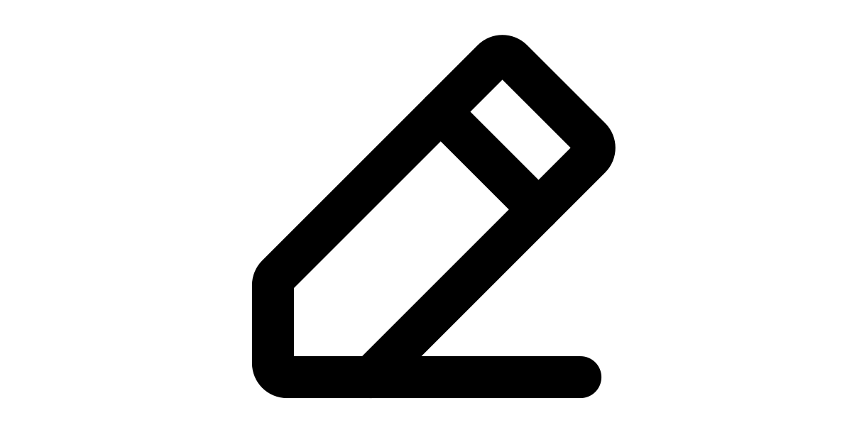 Pencil simple line bold free vector icon - Iconbolt