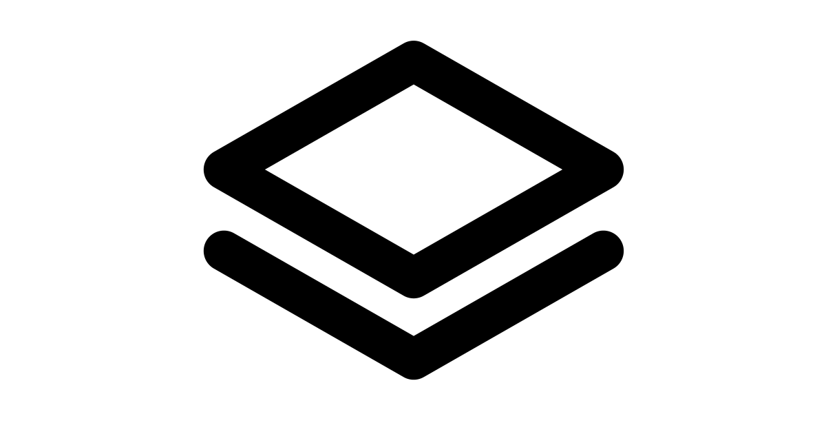 Stack simple bold free vector icon - Iconbolt