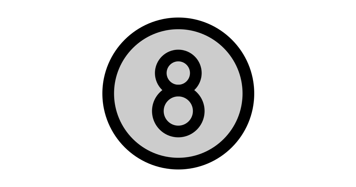 Number circle eight duotone free vector icon - Iconbolt