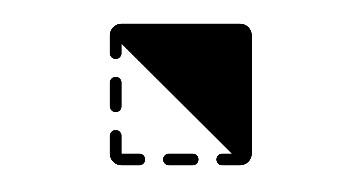 Selection inverse fill free vector icon - Iconbolt