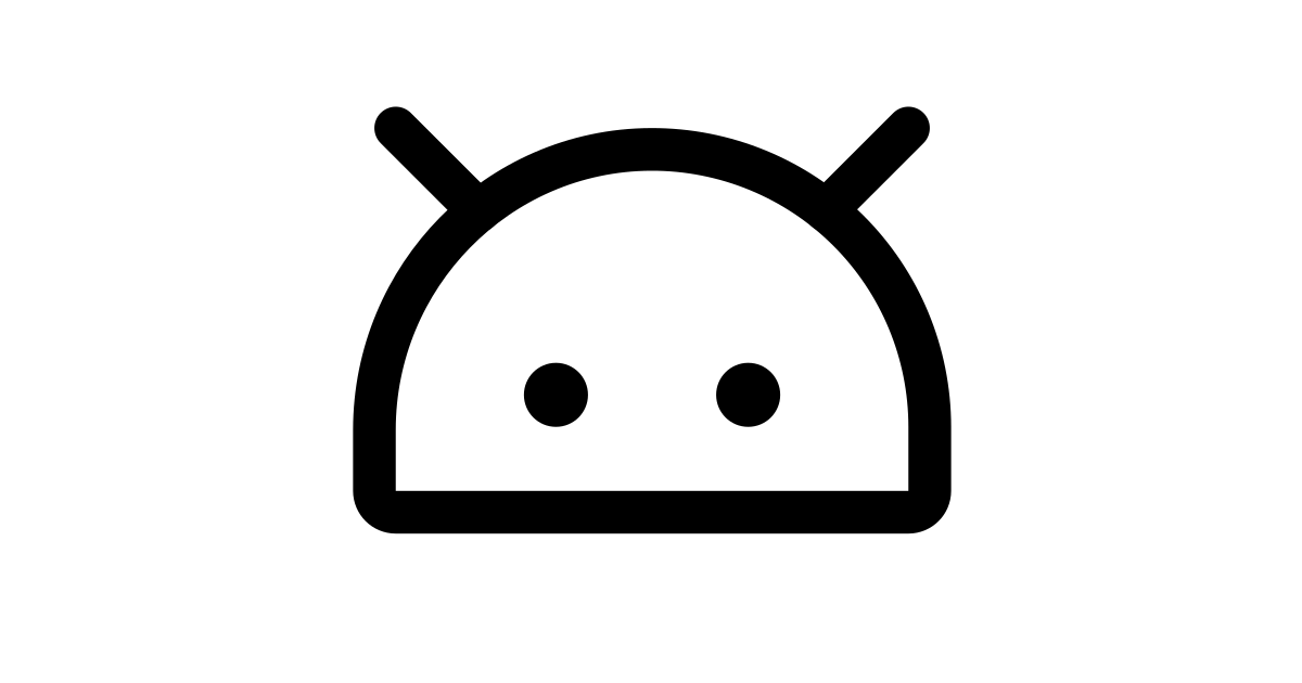 Black Android Icon
