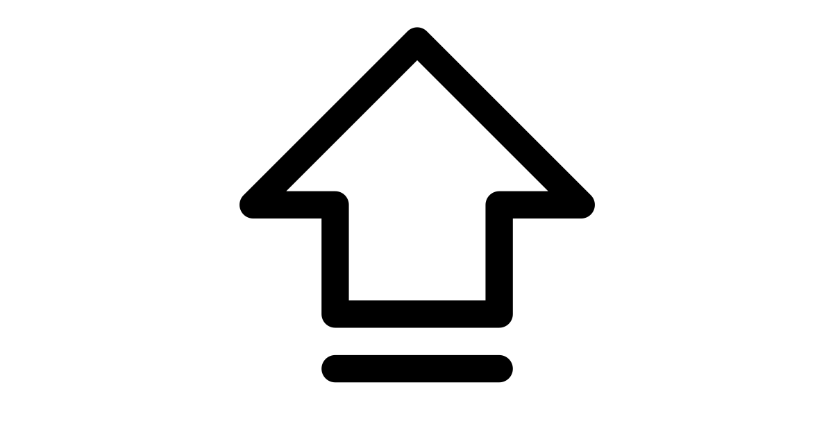 Arrow fat line up free vector icon - Iconbolt