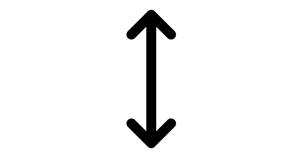 Arrows vertical free vector icon - Iconbolt