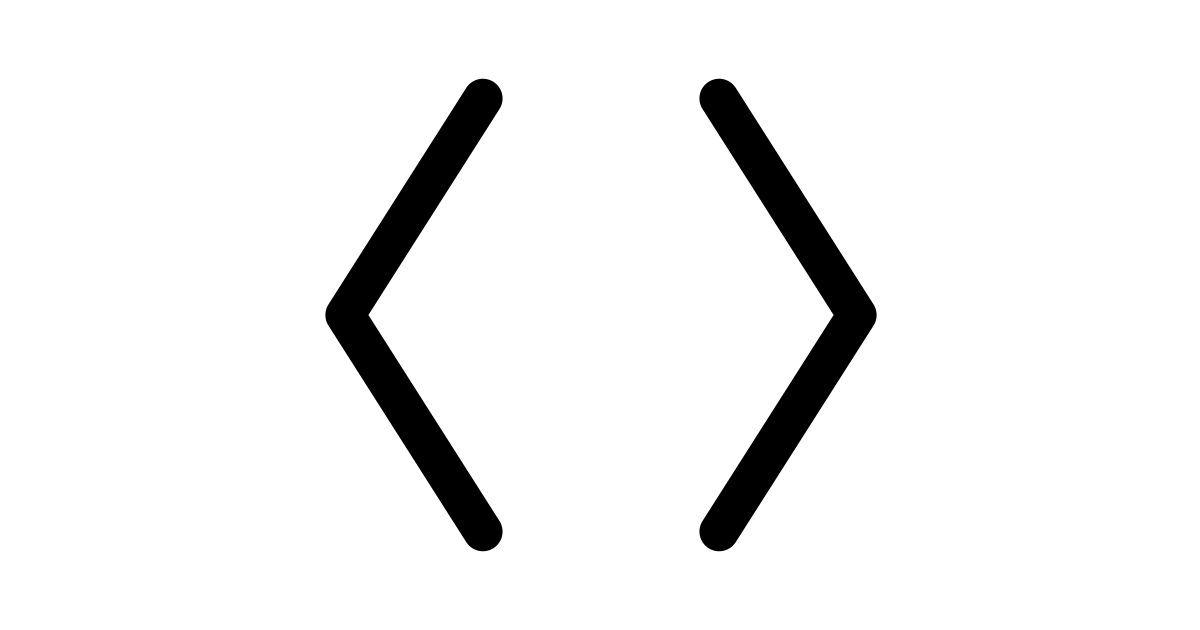 Brackets angle free vector icon - Iconbolt