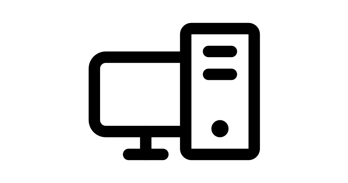 Desktop tower free vector icon - Iconbolt
