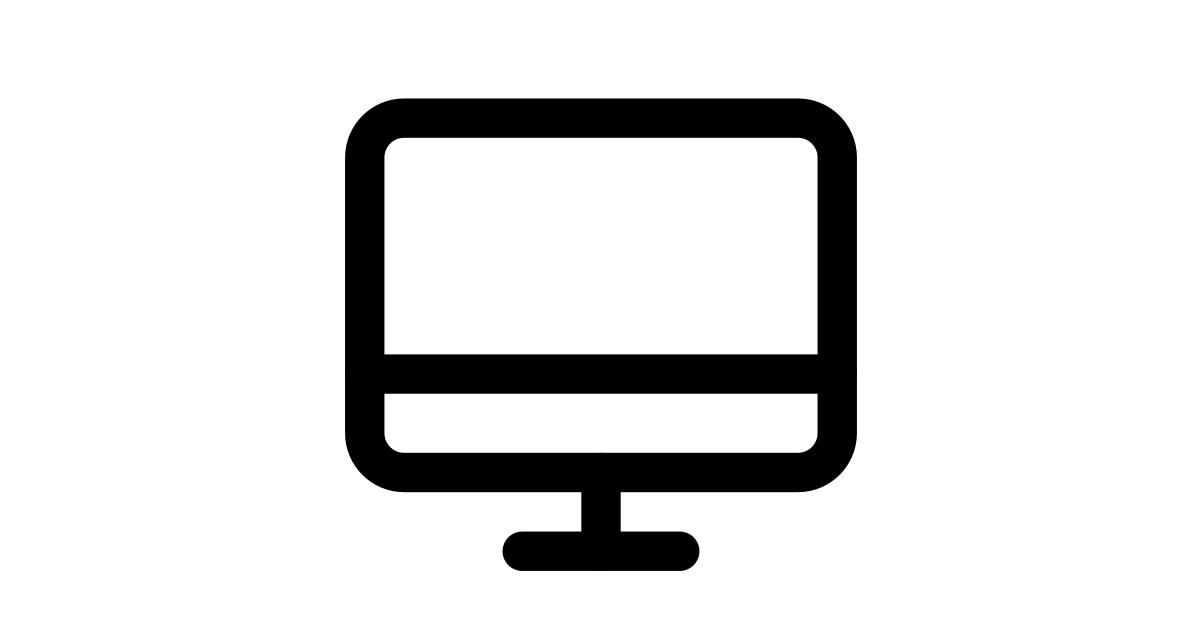 Desktop free vector icon - Iconbolt