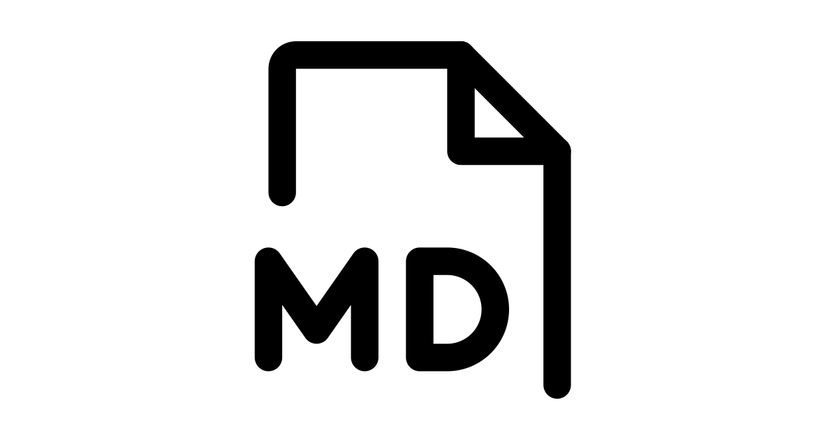 File md free vector icon - Iconbolt