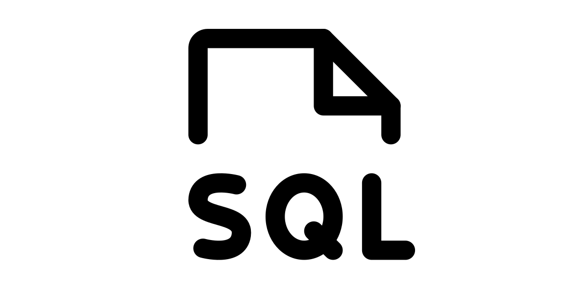 File sql free vector icon - Iconbolt