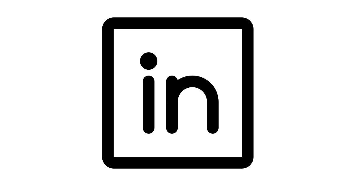 Linkedin Logo Black