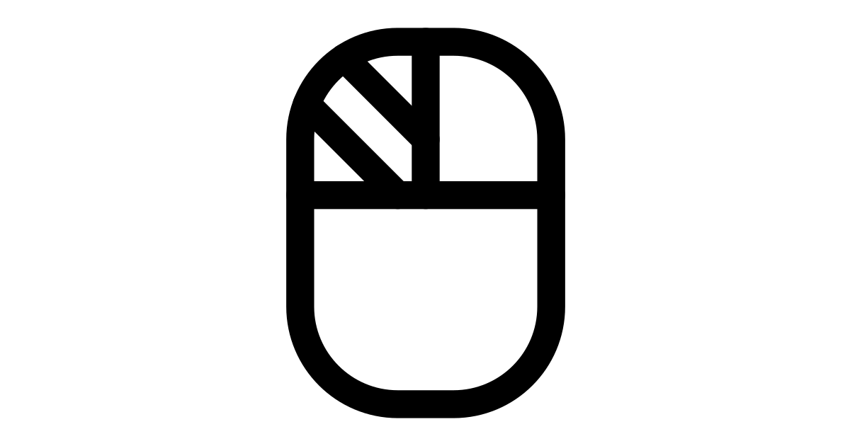 Mouse left click free vector icon - Iconbolt