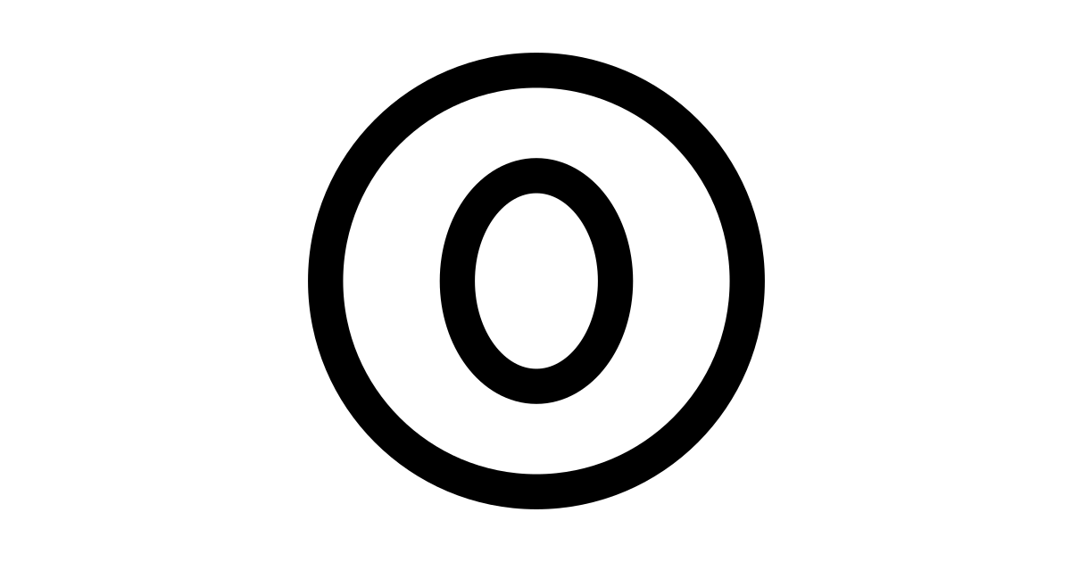 Number circle zero free vector icon - Iconbolt