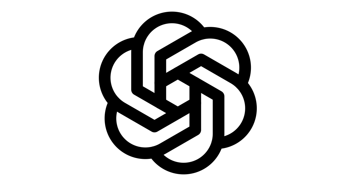 Open ai logo free vector icon - Iconbolt