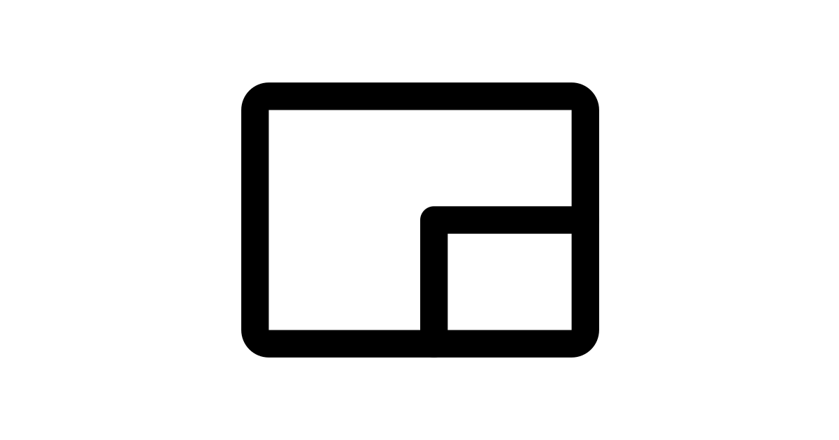 Picture in picture free vector icon - Iconbolt