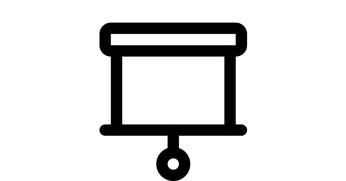 Projector screen free vector icon - Iconbolt