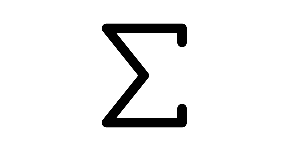 Sigma free vector icon - Iconbolt