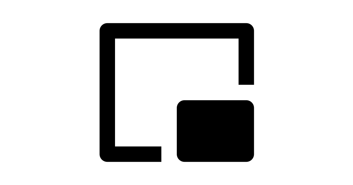 Picture in picture free vector icon - Iconbolt