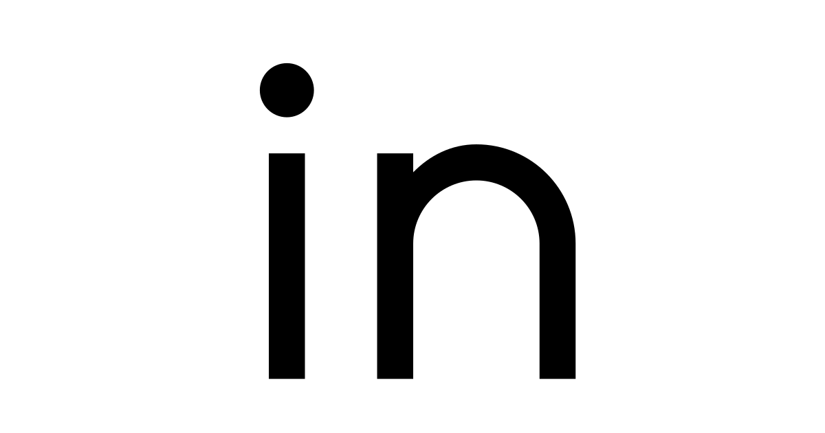 Linkedin Icon Png Black