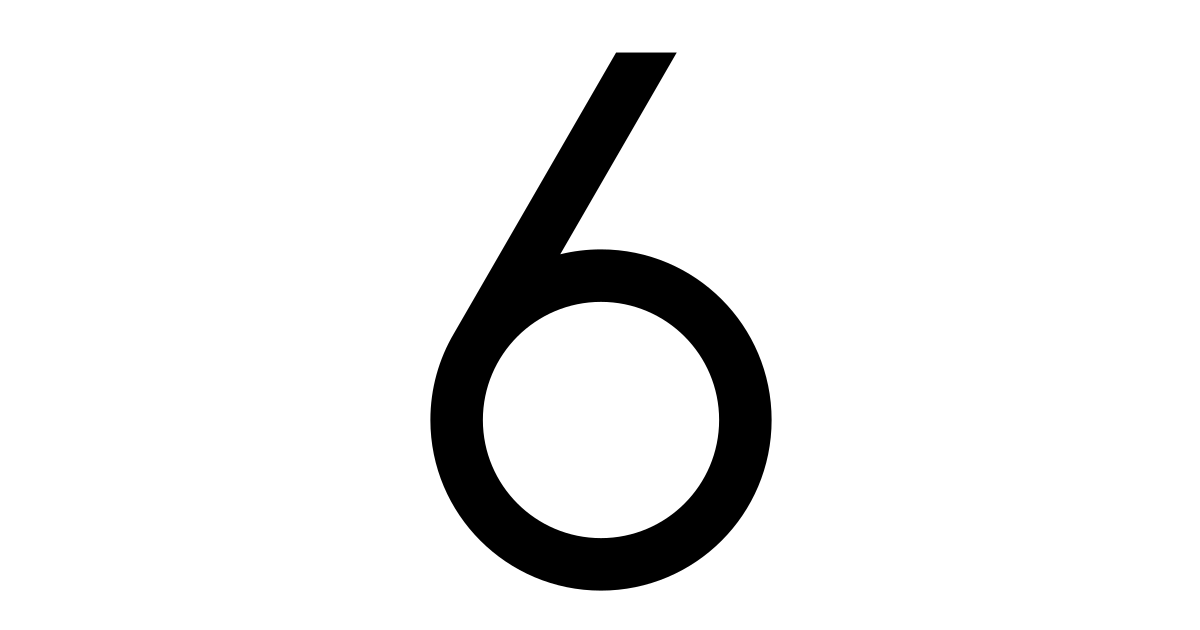 Number 6 Icon