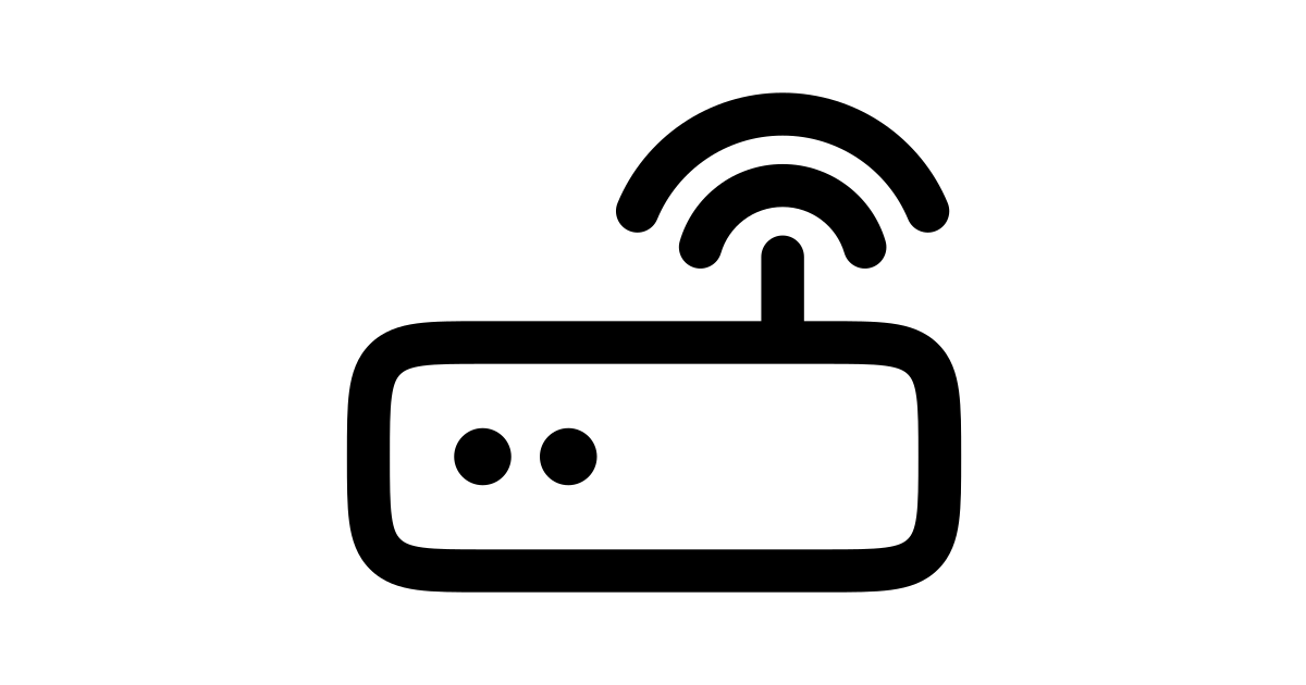 Wi-fi router minimalistic free vector icon - Iconbolt