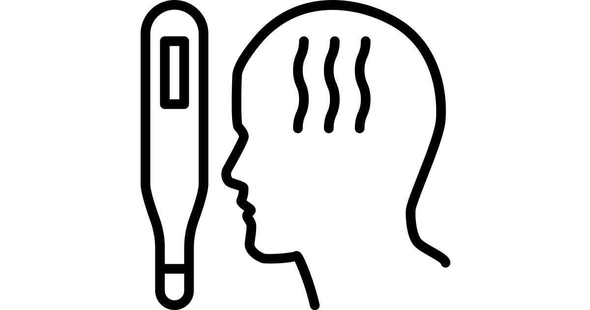 Fever sick temperature termometer free vector icon - Iconbolt