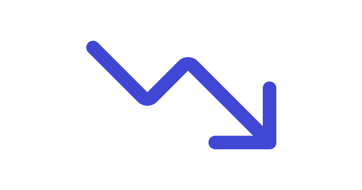 Graph arrow decrease arrow graph down descend stats right stat chart ...