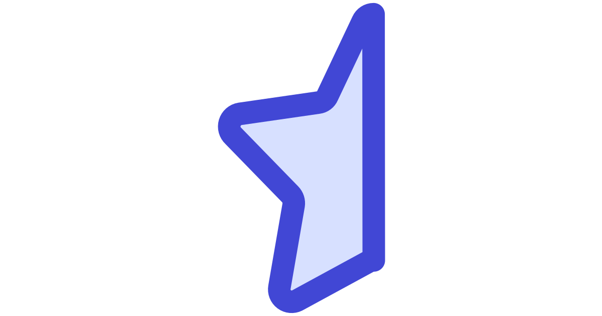 Half star reward rating rate social star media favorite like stars half ...