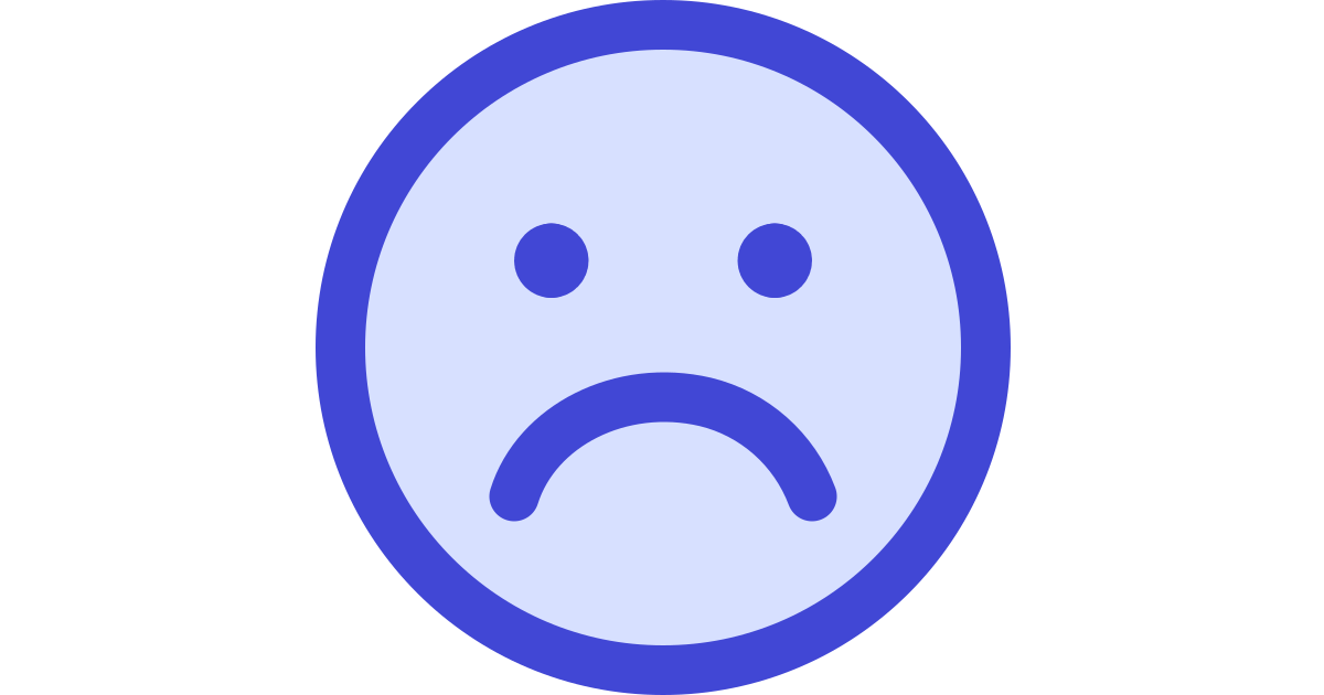 Sad face smiley chat message emoji sad face unsatisfied mail frown ...