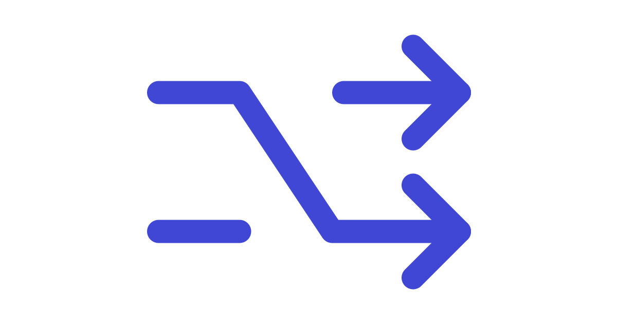 Shuffle multimedia shuffle multi button controls media arrow flowchart branching decision flow ...