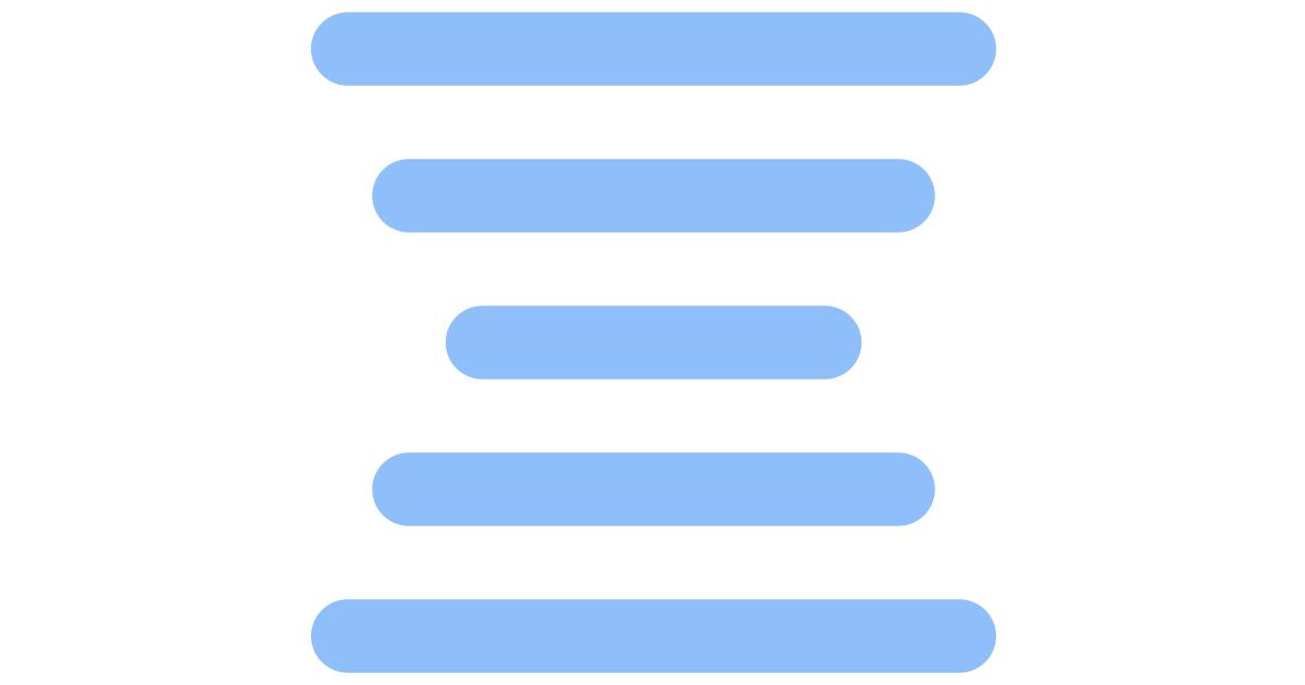 Align Center Text Alignment Align Paragraph Centered Formatting Center Menu Options Navbar Lines