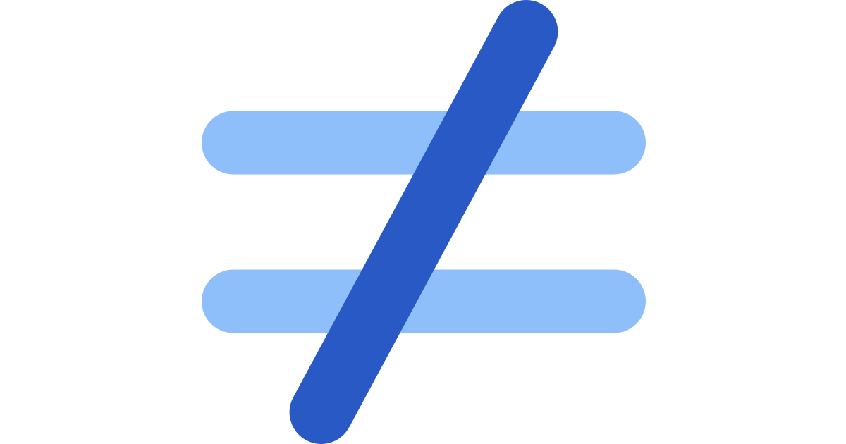 Not equal sign interface math not equal sign mathematics trend increase ...