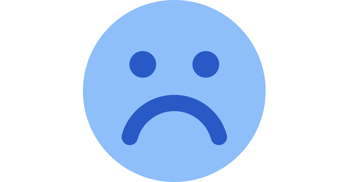 Sad face smiley chat message emoji sad face unsatisfied mail frown ...