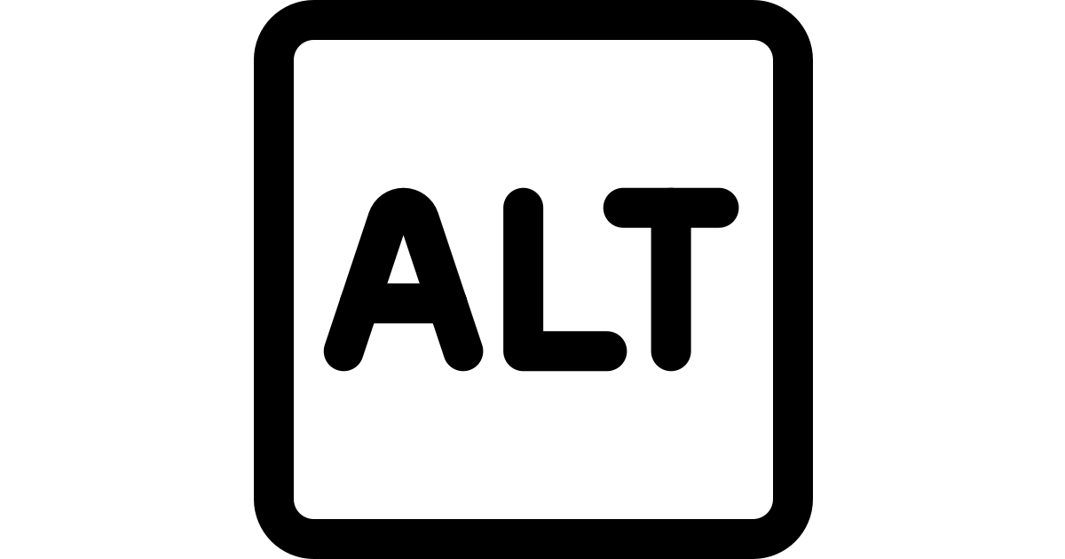 Alt key alt pc windows keyboard alt button shortcut typography ...