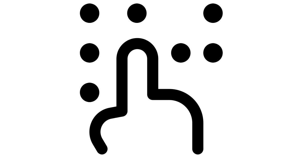 Braille blind disability braille blind finger hand touchscreen touch ...