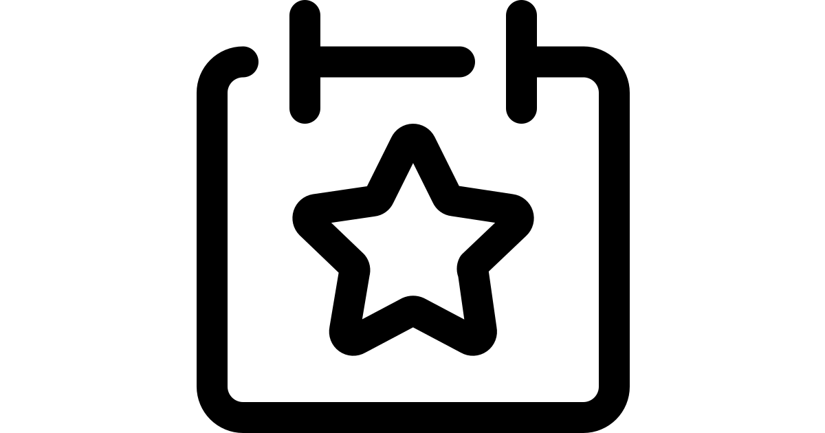Calendar star calendar date day favorite like month star event schedule reminder planner ...