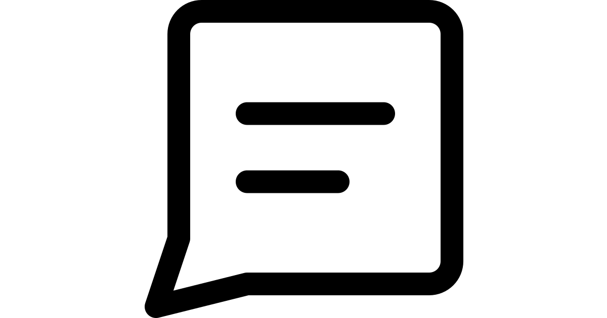 Chat bubble text square messages message bubble text square chat ...