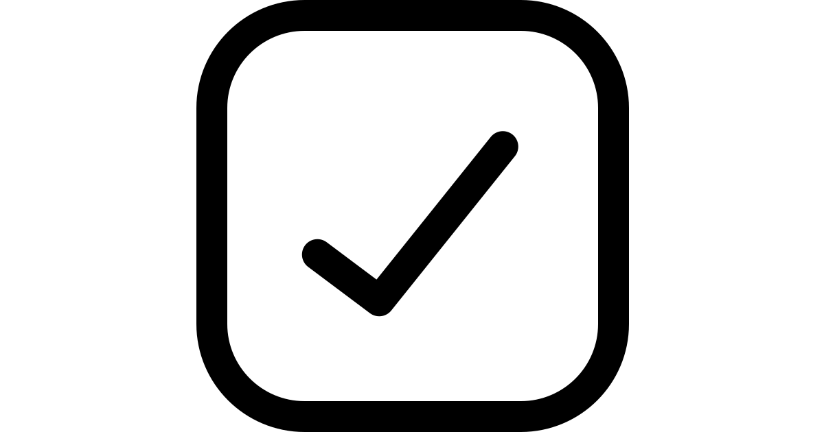 Check square check form validation checkmark success add addition box ...