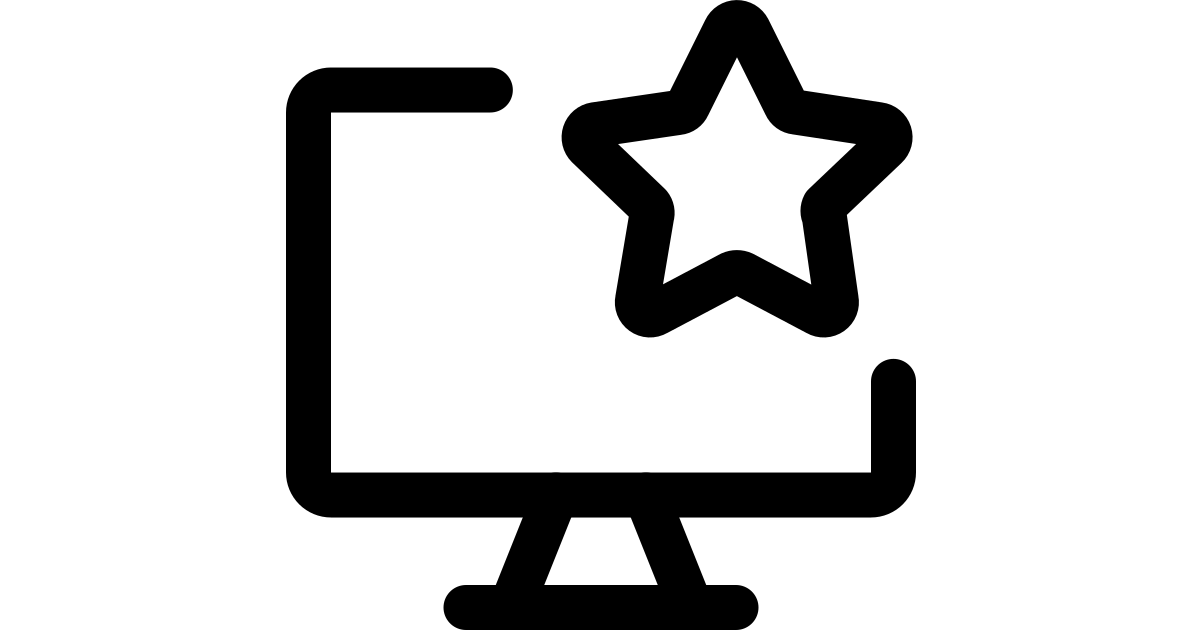 Desktop favorite star desktop display like favorite star device computer electronic action ...