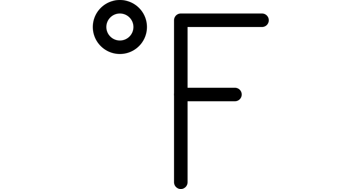 Fahrenheit degree fahrenheit temperature weather degrees letter f ...