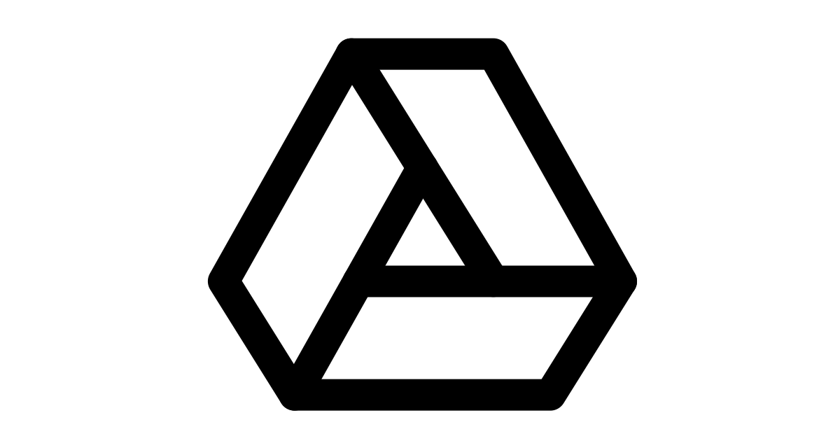 Google drive google drive logo icon emblem symbol design illustration ...