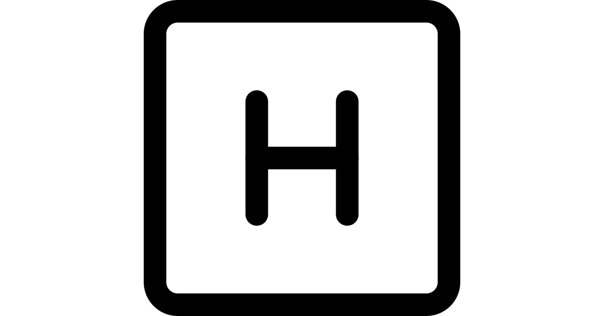 Hospital sign square health sign medical symbol hospital square ...