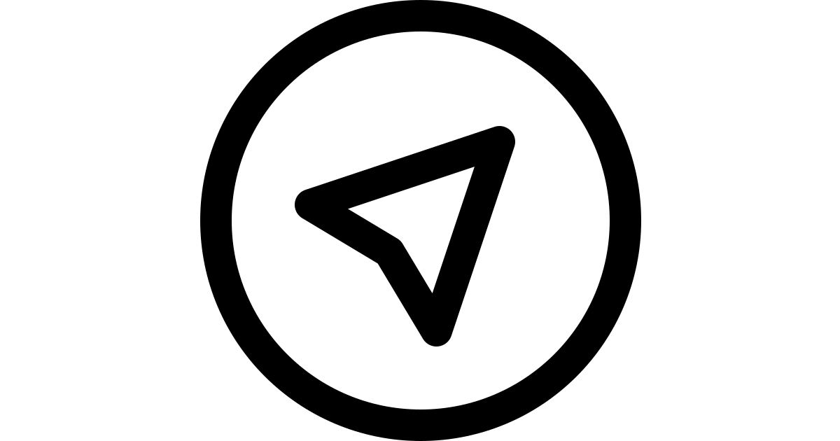 Location compass arrow compass location gps map maps point navigation circle direction ...