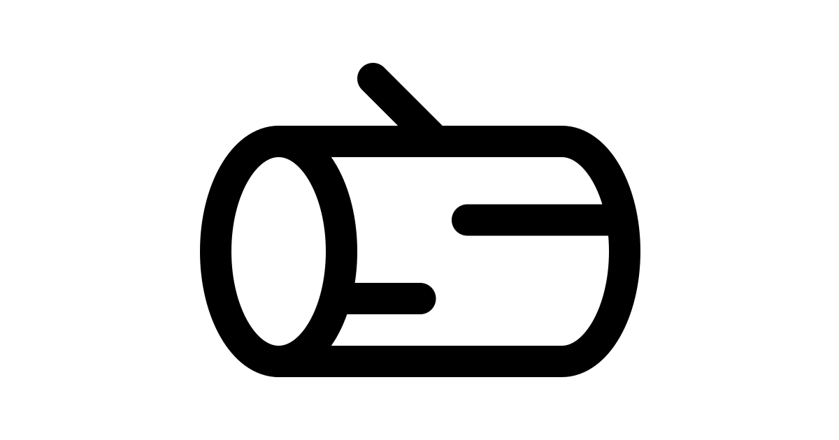 Log log tree plant nature round cylinder geometry d dimensional outline ...