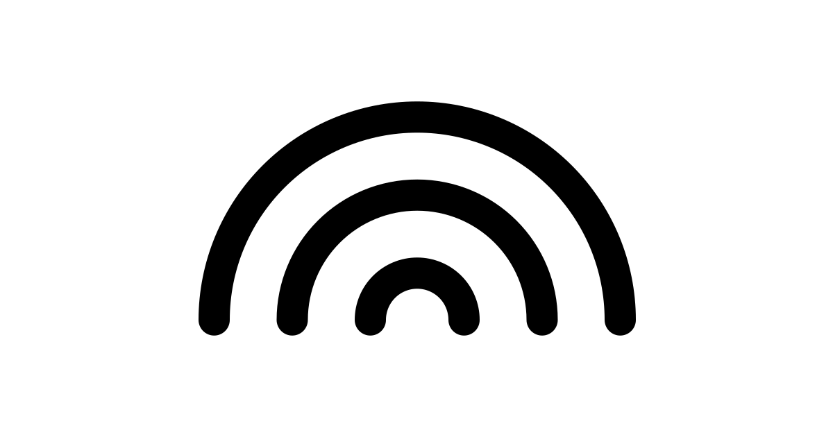 Rainbow arch rain colorful rainbow curve half circle nature signal wifi ...