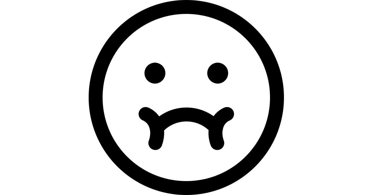 Smiley nauseas smiley nauseas chat message emoji mail face sad frown ...