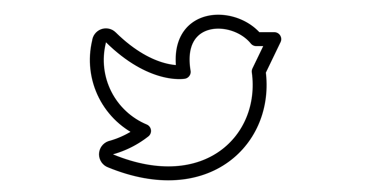 Twitter twitter social media bird blue tweet icon emblem outline logo ...