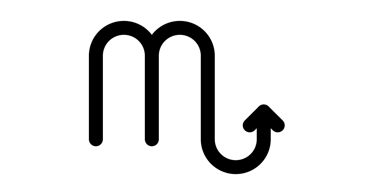 Zodiac sign astrology stars space scorpio horoscope upload arrow loop ...