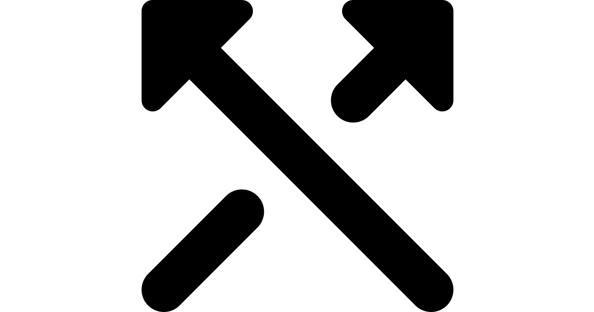 Arrow crossover up cross arrows arrow move over right diagonal expand ...