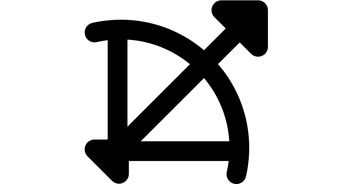 Bow entertainment gaming bow weapon magic geometry compass arc drafting ...